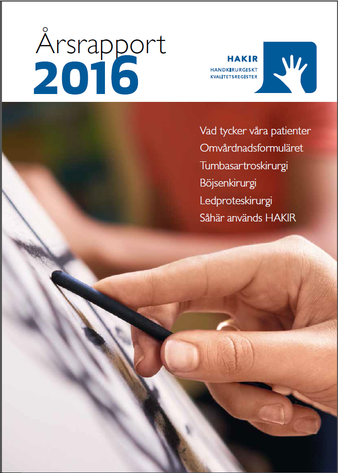 Årsrapporter – HAKIR – Handkirurgiskt kvalitetsregister